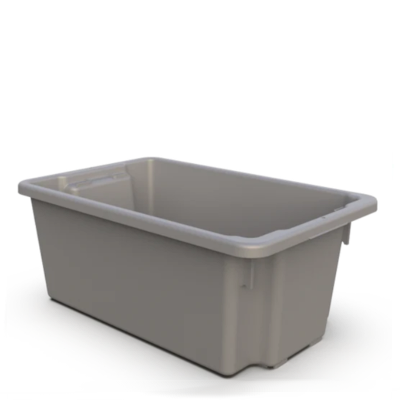 Stack and Nest Tub - Food Grade Grey 52L